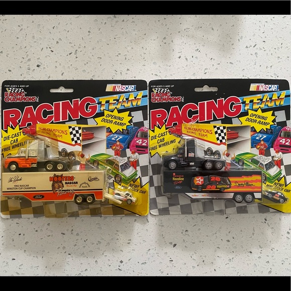 Nascar | Toys | Set Of Racing Champions Nascar Team Transport Wmini ...